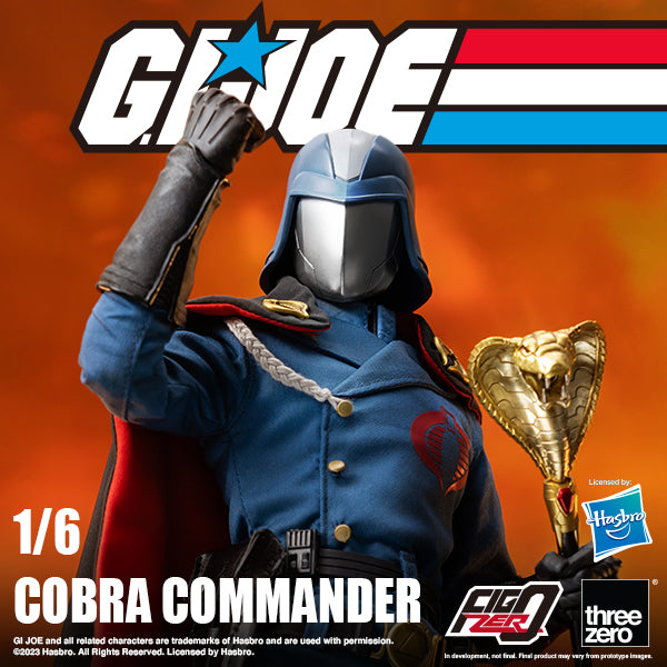 ThreeZero: G.I. Joe Cobra Commander - FigZero 1:6 Scale Action Figure ...
