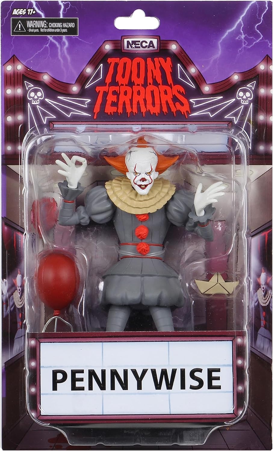 NECA Toony Terrors - IT - 6” Scale Action Figure - Stylized Pennywise ...