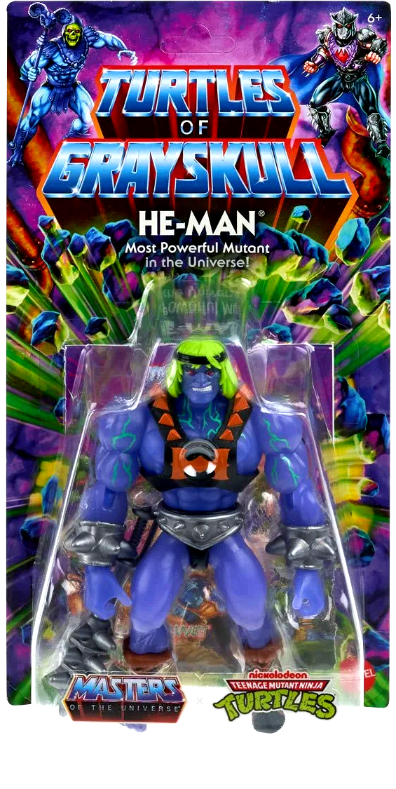 Masters of the Universe Origins Turtles of Grayskull Mutated He-Man Ac ...