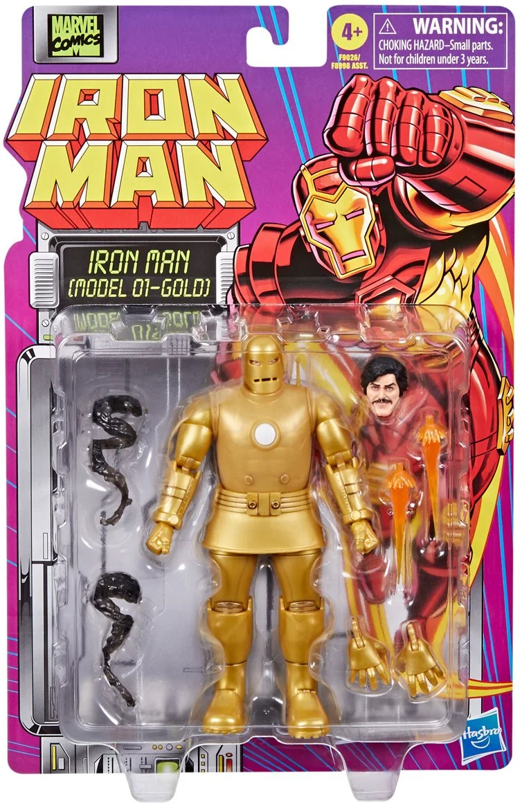 Pre-Order: Iron Man Marvel Legends Iron Man (Model 01 - Gold) 6-Inch A ...